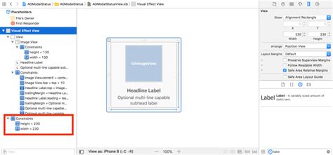 Ios Is It Possible To Set Constraints For Root View In Xib Stack