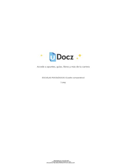 Escuelas Psicologica 391031 Downloadable 4270239 Pdf Sicología