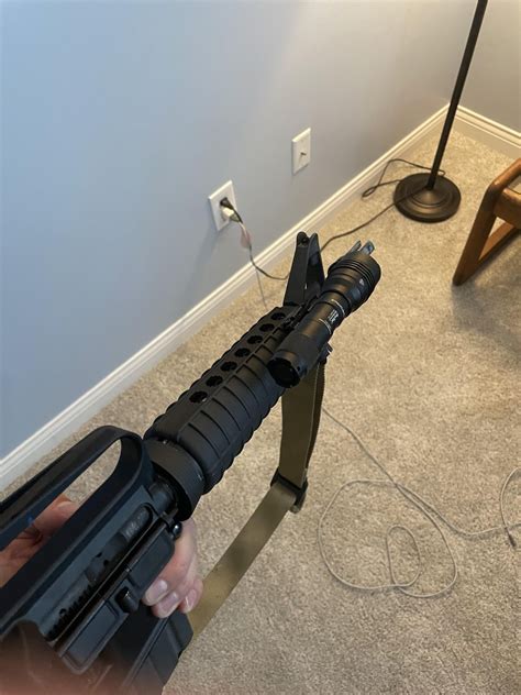 Mounting Flashlight To Car15 Handguards The Gunsmiff Way R Retroar