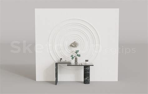 6542 Free Sketchup Console Table Model Download