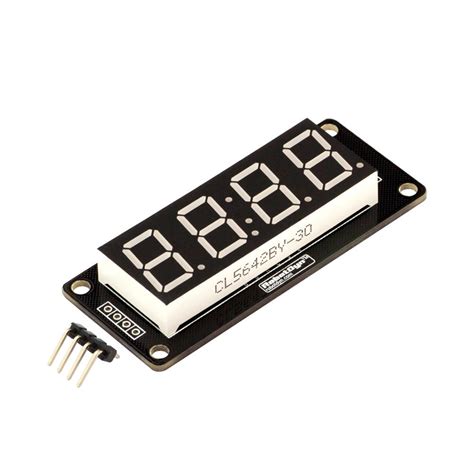 4 Digit Led Display Tube 7 Segments Tm1637 50x19mm Blue Clock Display