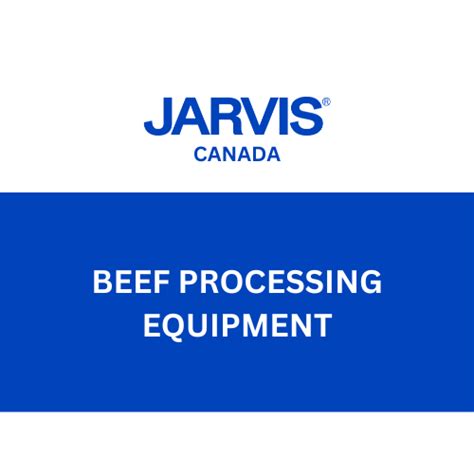 Processing Equipment For Beef Jarvis Canada