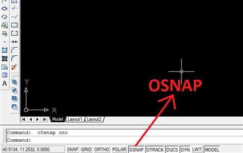 mengenal osnap objek snap pada line autocad ~ dasar autocad