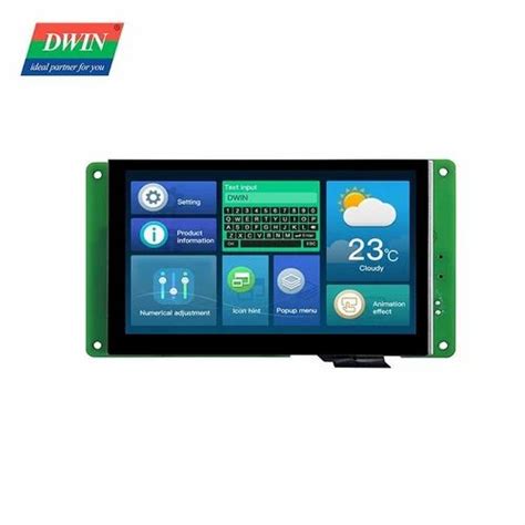 black 5 0 inch hmi tft lcd model dmg80480t050 09w industrial grade at