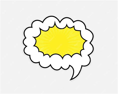 Premium Vector | Empty boom comic text speech bubble cartoon superhero ...