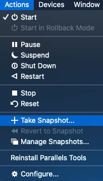KB Parallels Working With Snapshots In Parallels Desktop For Mac