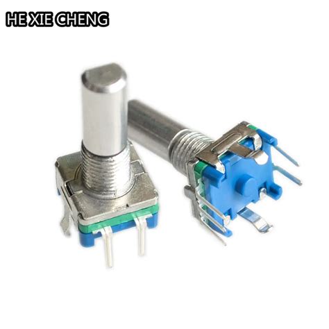 5ocs Original Rotary Encoder Code Switch Ec11 Audio Digital Potentiometer With Switch 5pin
