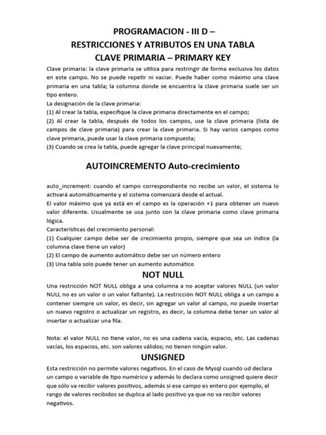 Clase 8 Prog Iii D Pdf Programación De Computadoras Software De Gestión De Datos
