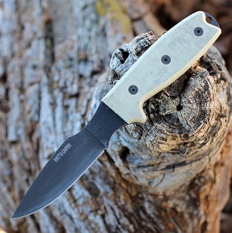 Ontario Rat-3 Caper | Tan Micarta | Knifeworks