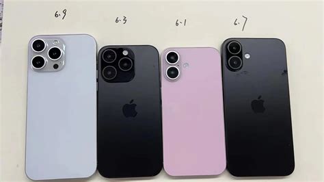 Миниатюрный iPhone 16, огромный 16 Pro Max: сравнительное изображение ...