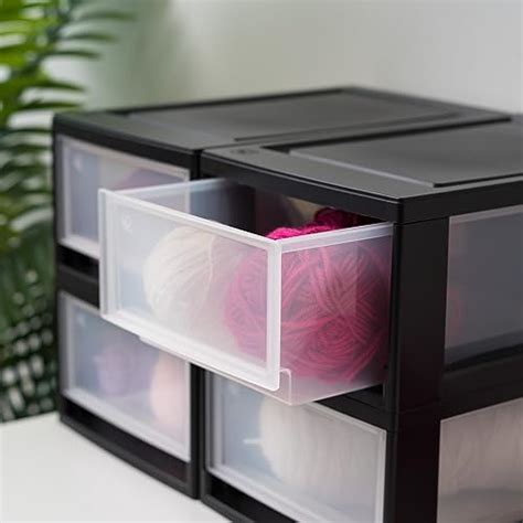 Iris Usa Inc 6 Quart Compact Stacking Storage Plastic Drawer