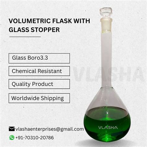 Laboratory Volumetric Flask Glass Stopper Chemistry Labs Chemistry Lab Equipment