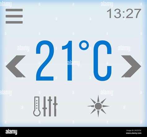 Heating Control System Application Displaying Temperature In House