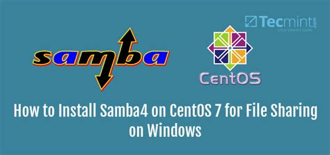 how to install samba4 on centos 7 for file sharing on windows