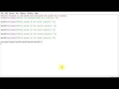Python Program To Add Marks And Calculate The Grade Of A Babe In