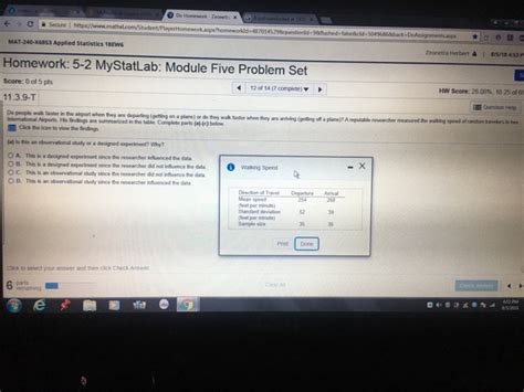 solved homework 5 2 mystatlab module five problem set mn