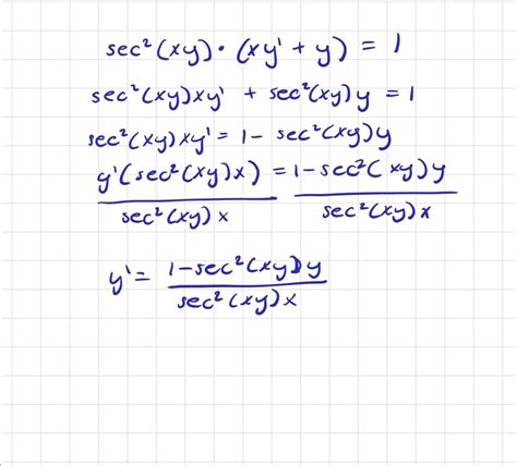 Ap Calculus Bc Implicit Differentiation What Did I Do Wrong R