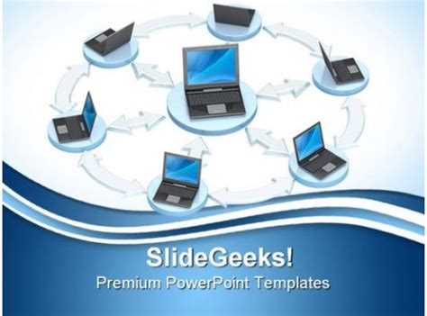 Networking Through Internet Computer PowerPoint Templates And PowerPoint Backgrounds 0711