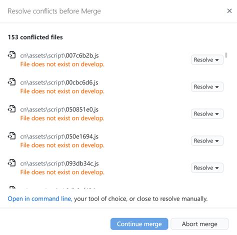 Batch Conflicts Resolving · Issue 16243 · Desktopdesktop · Github