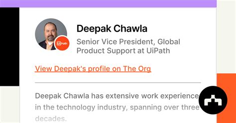 deepak chawla senior vice president global product support at uipath