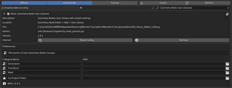 Geometry Nodes User Library Addon Free Release Released