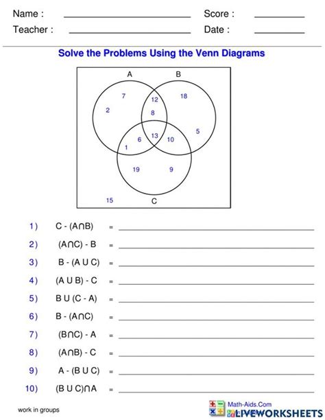 Logic Venn Diagram Solver