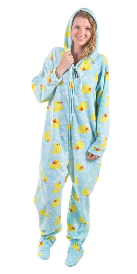 Forever Lazy Footed Duckie Onesie Available In Sizes Xxs Xxl Ultra