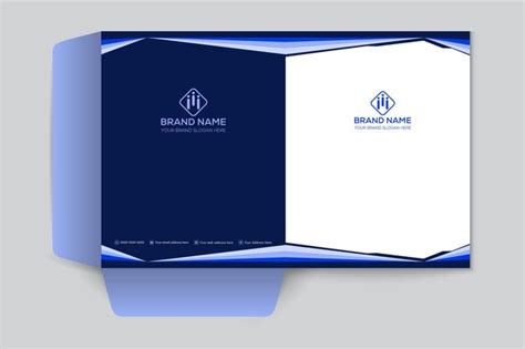 Premium Vector Abstract Presentation Folder Template
