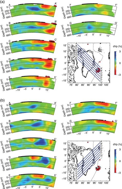 Same As Figure 5 But Along A Seven Nw‐se Oriented Profiles And B