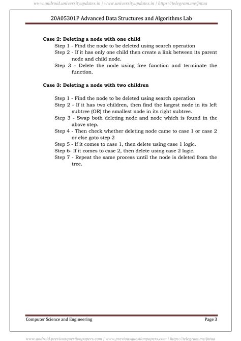 Solution Jntua Advanced Data Structures And Algorithms Lab Manual R20