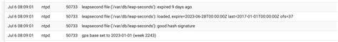 ntp and leap seconds file netgate forum