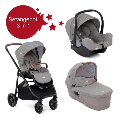 Joie Versatrax E set with carrycot and baby seat