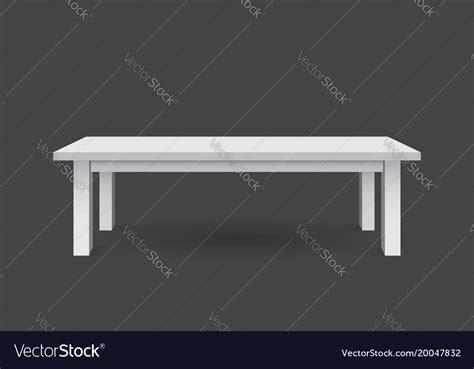 3d table for object presentation empty white top Vector Image