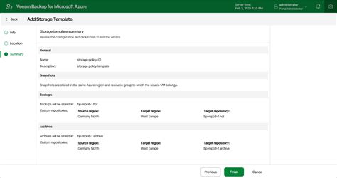 Step 4 Finish Working With Wizard Veeam Backup For Microsoft Azure Guide