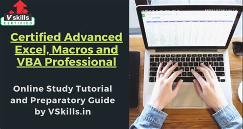 Certified Advanced Excel Macros And Vba Professional Tutorial