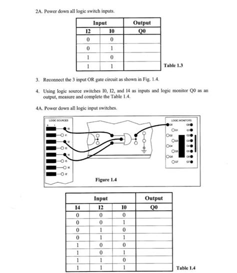 Solved 1 Connect The 2 Input Or Gate Circuit As Shown In