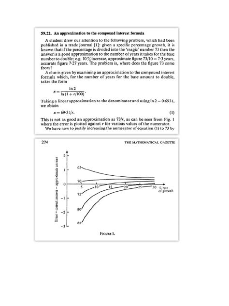 An Approximation To The Compound Interest Formula Pdf