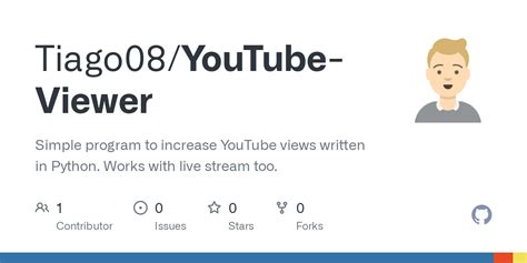 Github Tiago08 Youtube Viewer Simple Program To Increase Youtube Views Written In Python