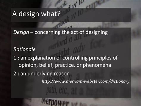 0708 design rationale introduction ppt technology and computing