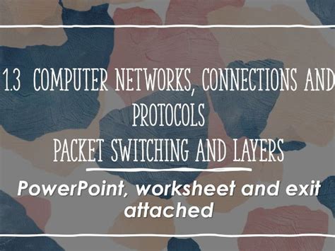 packet switching and layers ocr computer science complete lesson
