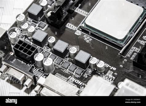 Blank Cpu Lid Top Socket Cover View Angle Processor Placed And Locked