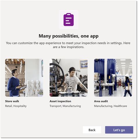 using the microsoft teams inspection app
