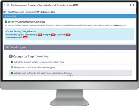 Risk Management Framework Tool