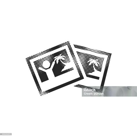 Halftone Icon Picture File Format Stock Illustration Download Image Now Black Color Circle