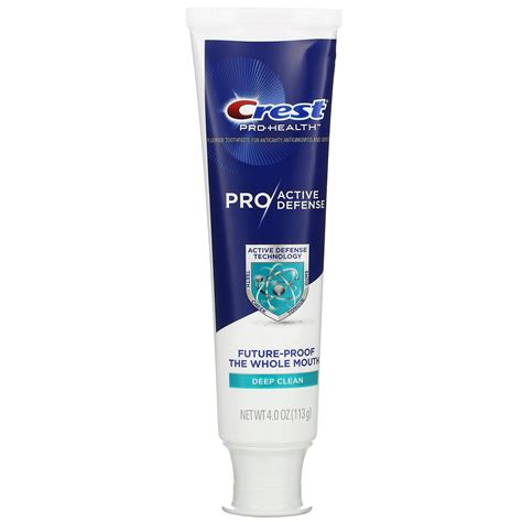 Crest Pro Health Pro Active Defense Toothpaste Deep Clean 4 Oz 113