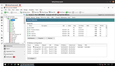 how to set ip for storage on each server xcp ng and xo forum