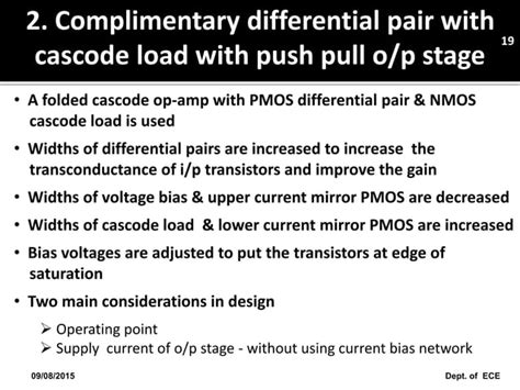 Design And Implementation Of Cmos Rail To Rail Operational Amplifiers PPTX