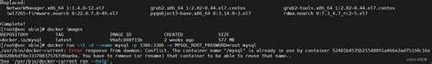Docker安装完成后启动容器报错usrbindocker Current Error Response From Daemon
