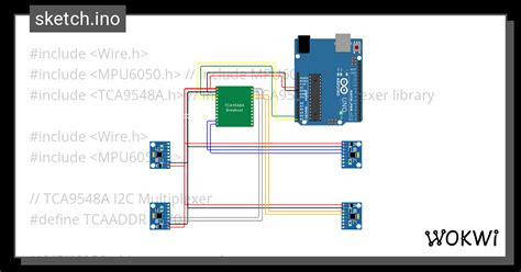 uno 4x mpu6050 wokwi esp32 stm32 arduino simulator