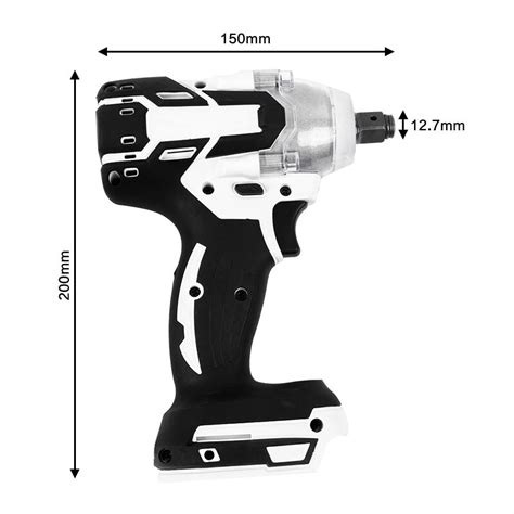 Brushless Impact Wrench Cordless 12 520nm Elect Grandado